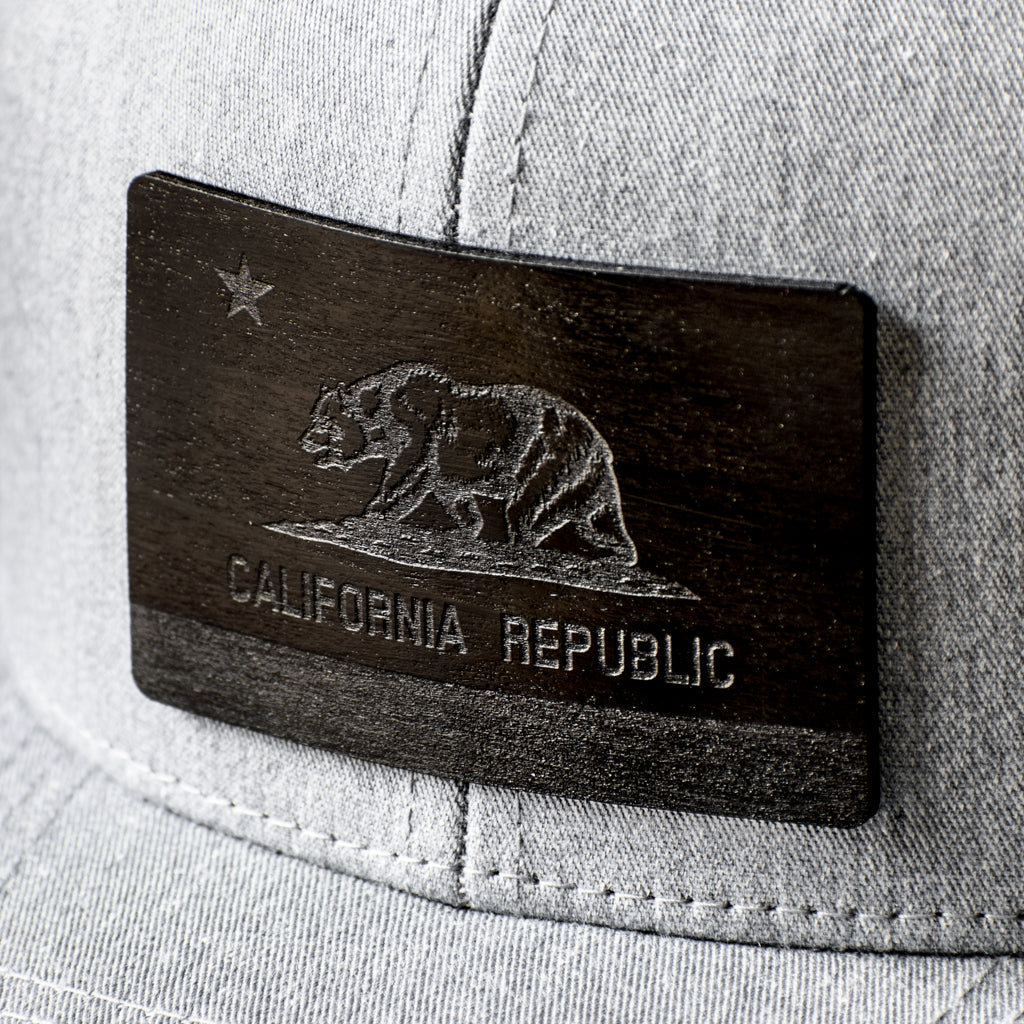 Wooden Patch Snapback Trucker | California Flag Snapback Hat | Union ...