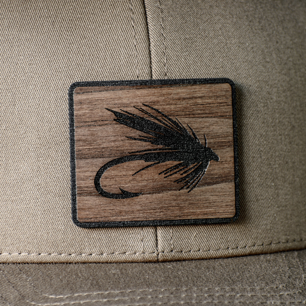Wooden Patch Snapback Trucker | Fly Lure Snapback Hat | Union Standard ...
