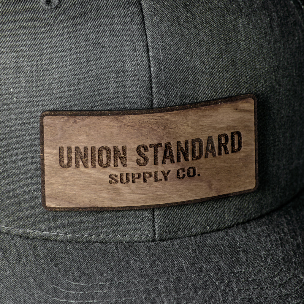 Wooden Patch Snapback Trucker | Union Standard Snapback Hat | Union ...