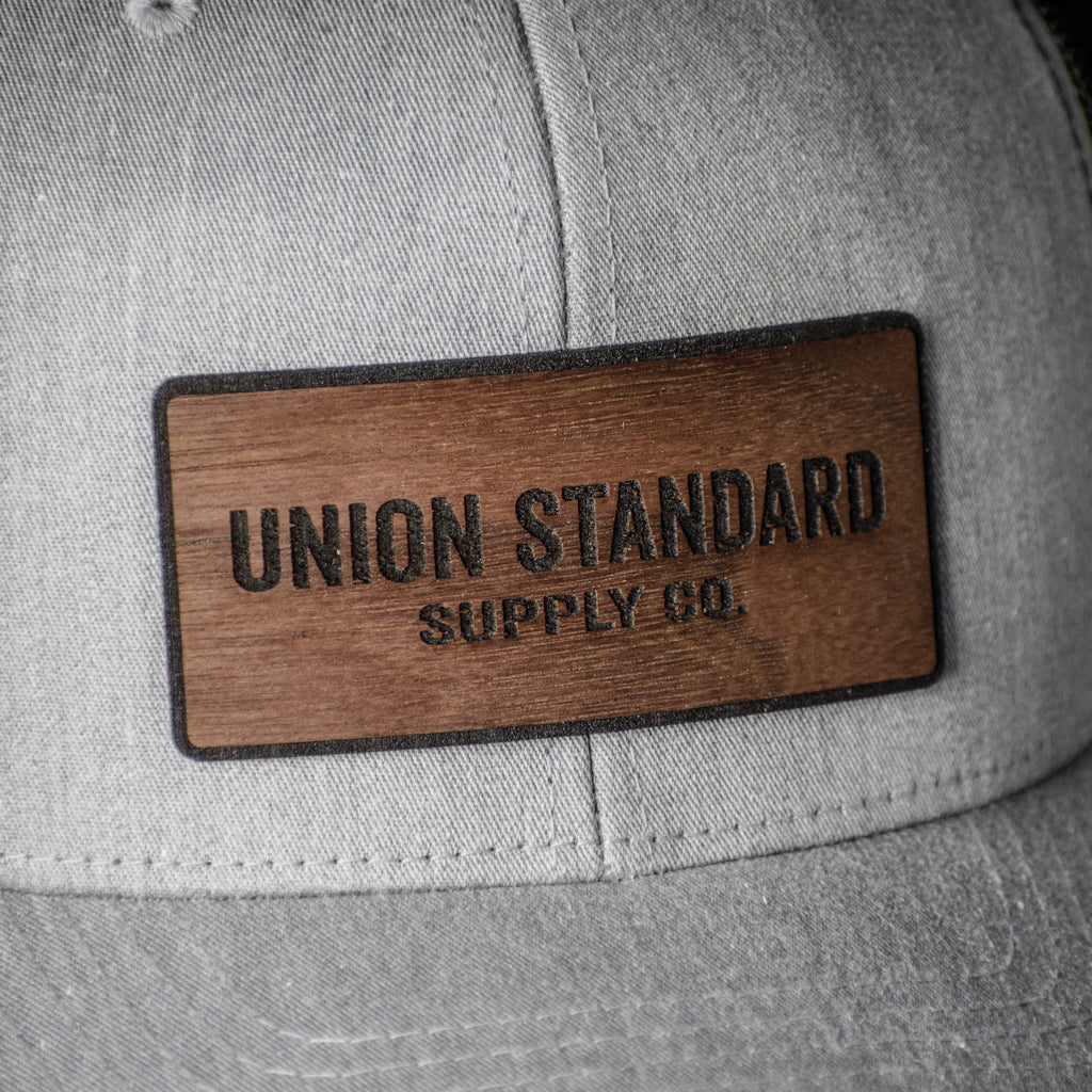 Wooden Patch Snapback Trucker | Union Standard Snapback Hat | Union ...
