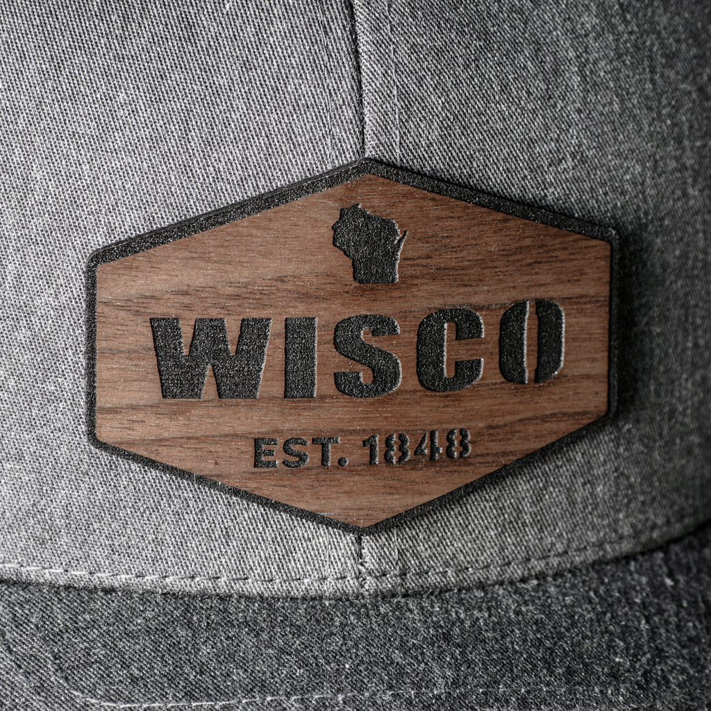 Wooden Patch Snapback Trucker | Wisco 1848 Snapback Hat | Union ...